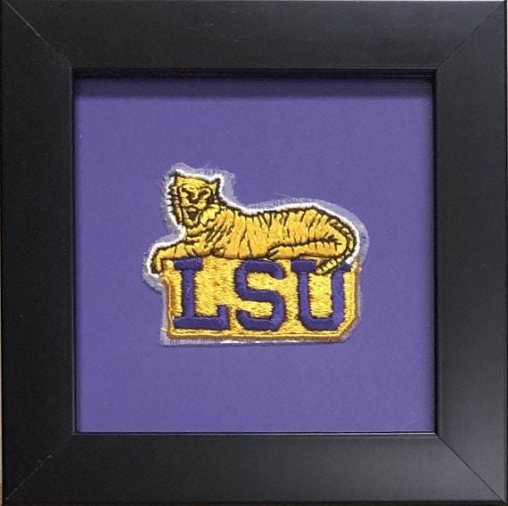LSU Tigers Framed Vintage Embroidered Patch - Etsy