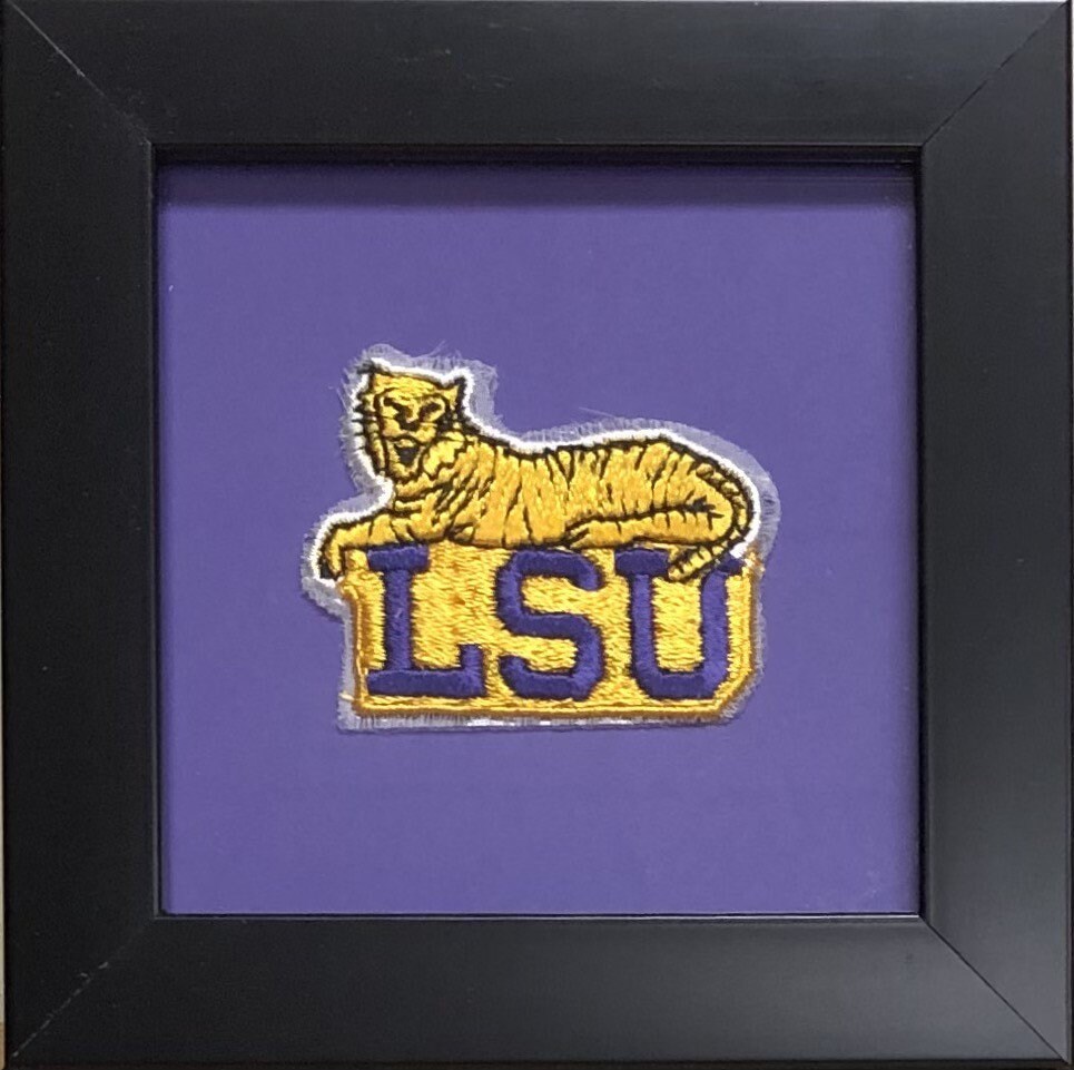 LSU Tigers Framed Vintage Embroidered Patch - Etsy