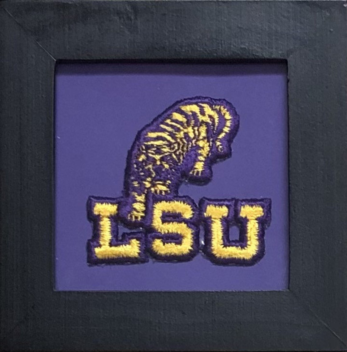 LSU Tigers Framed Vintage Embroidered Patch - Etsy