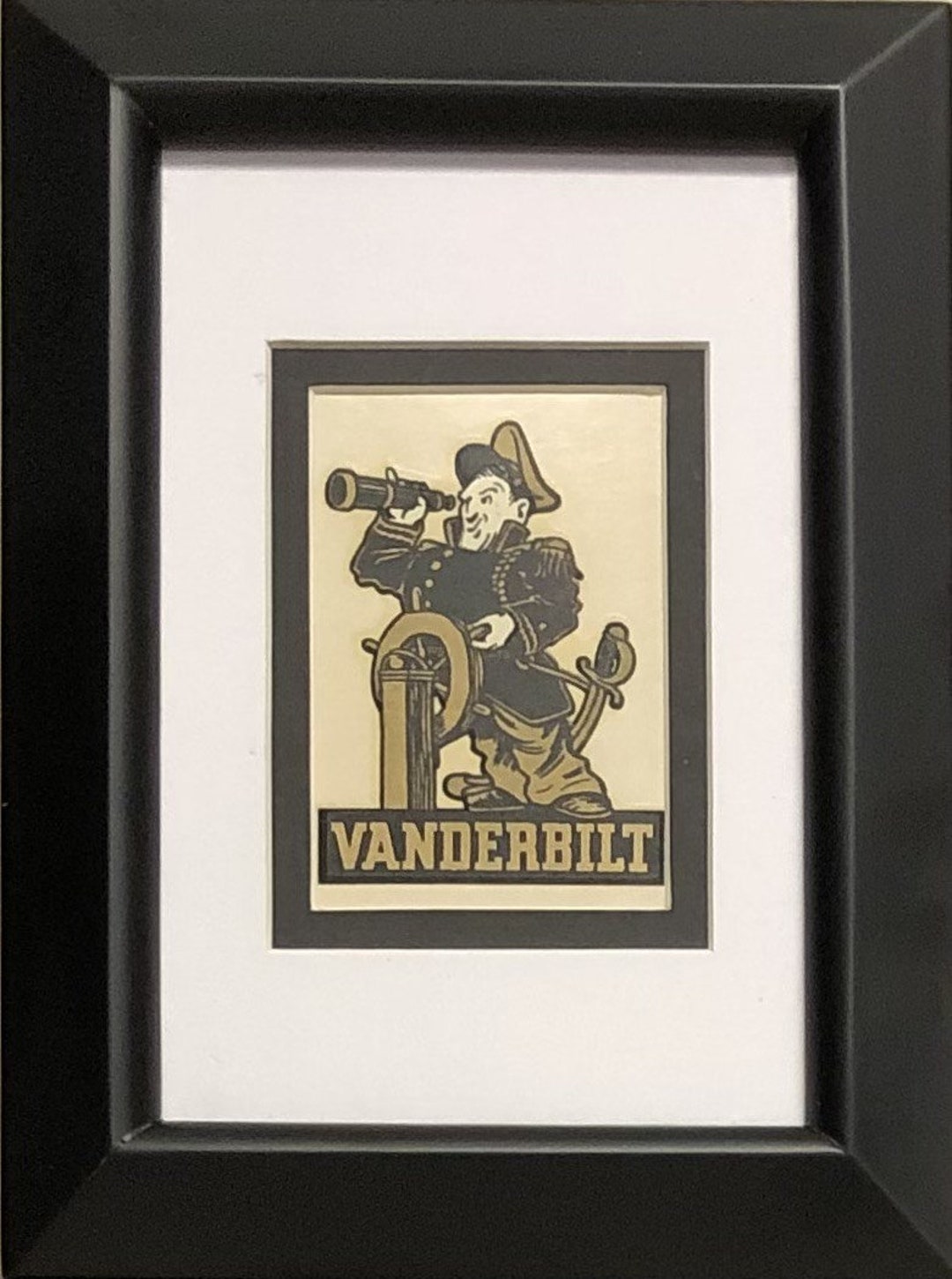 Vanderbilt Commodores Framed Vintage Decal - Etsy