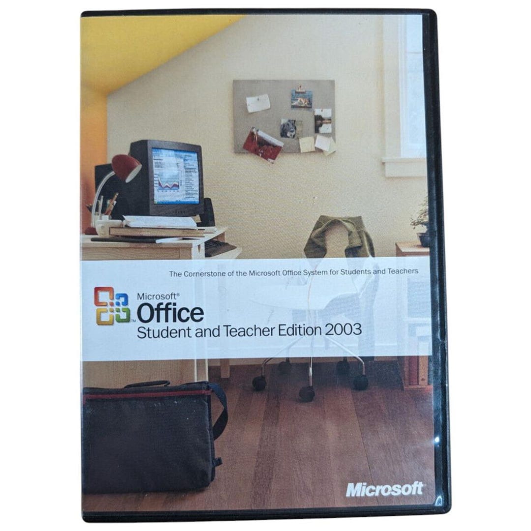 Microsoft Office 2003 Student Teacher Edition CD Retail Box W/ Product Key Manual - Etsy