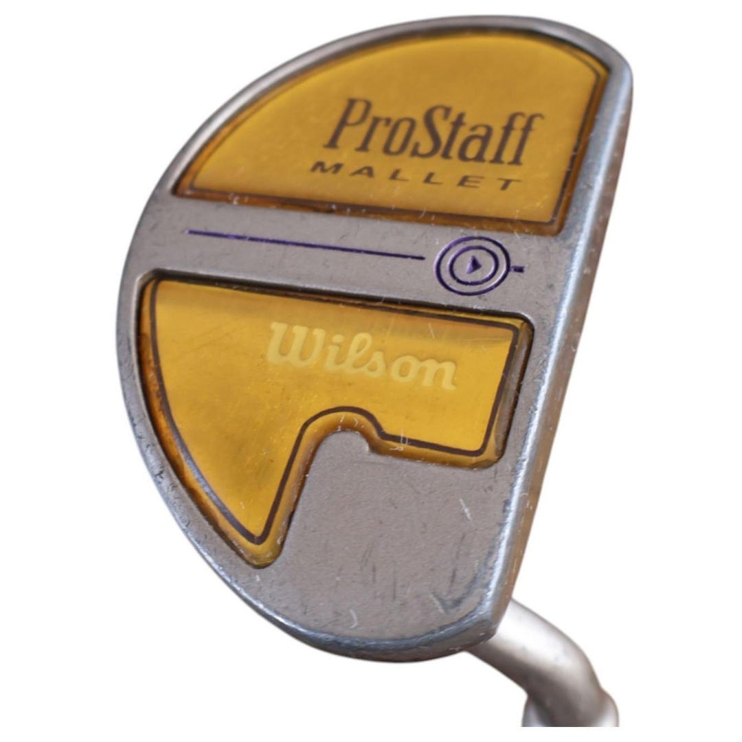 Wilson Prostaff Mallet Golf Putter 35" Steel Shaft Pride Dimple Grip ...