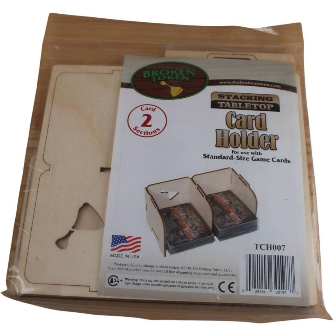 Stacking Tabletop Card Holder (2-tray) | Broken Token TCH007 | Fits 400 ...