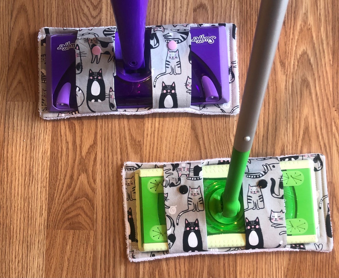 Sketched Cats Reusable Mop Pads: Eco-friendly Cleaning - Etsy