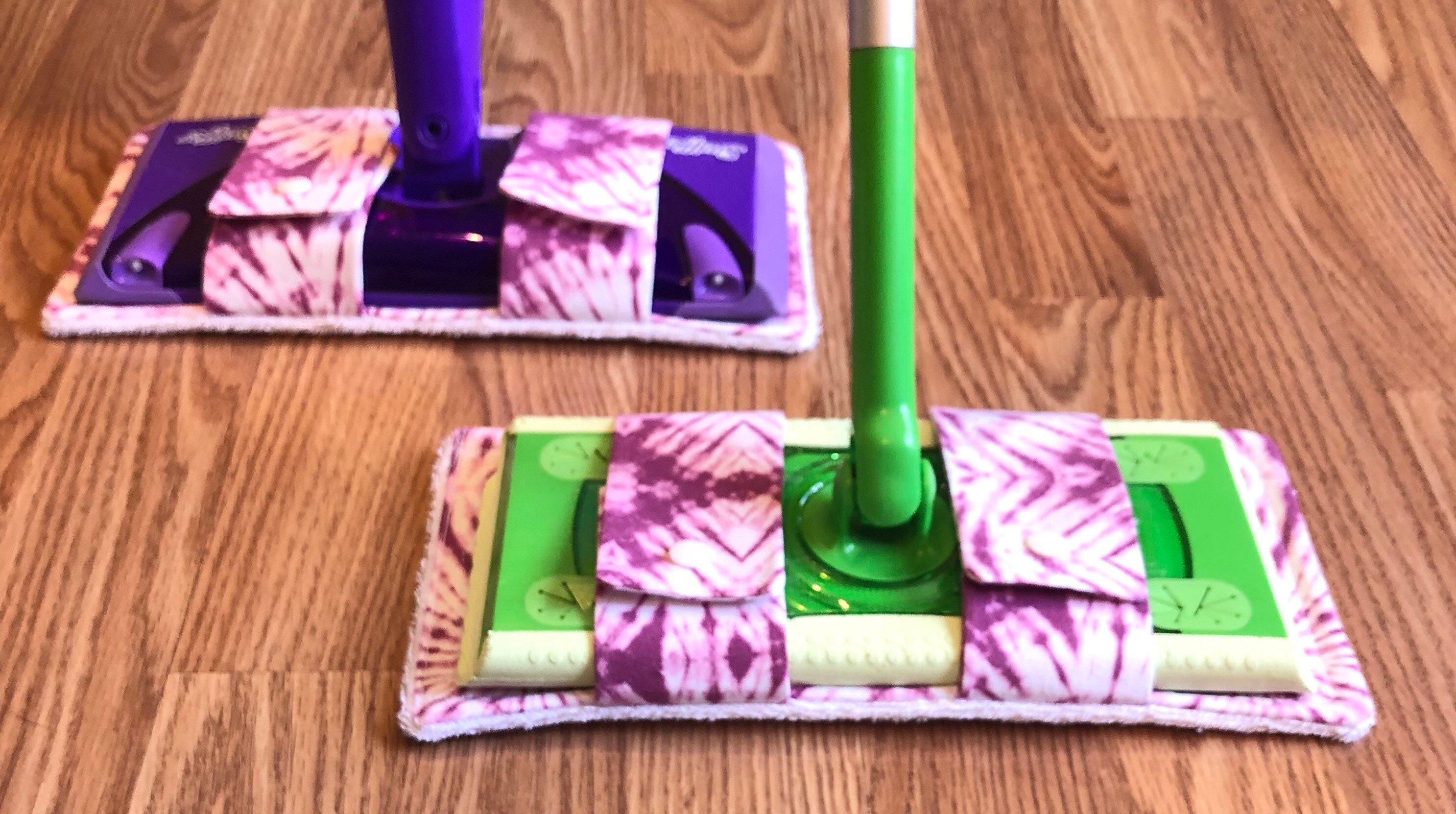 Purple Tie Dye Washable Mop Pads: Reusable Sweeper Cover - Etsy