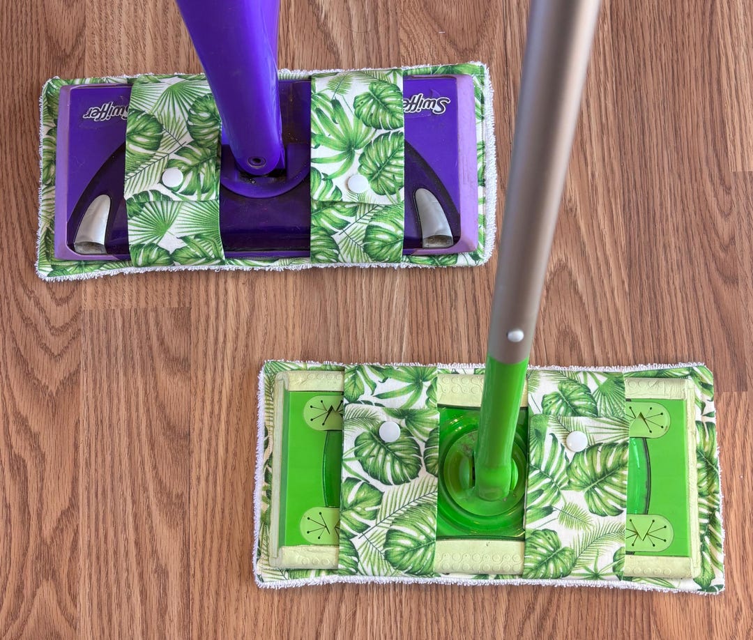 Palm Leaf Mop Pad: Reusable Sweeper Cover, Green Cleaning - Etsy