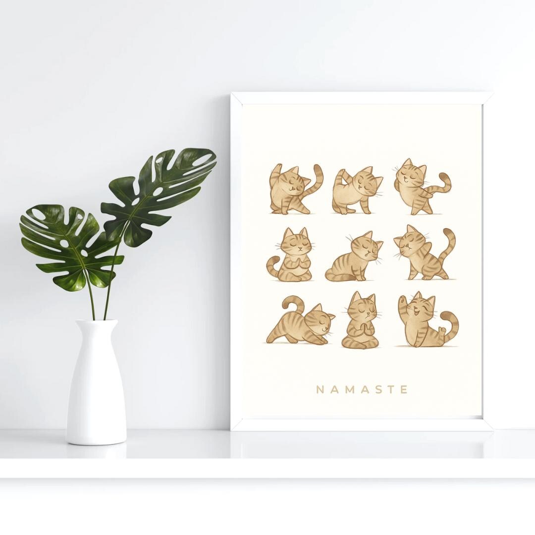 Namaste Yoga Poster | Printable Wall Art | Mindfulness & Meditation ...