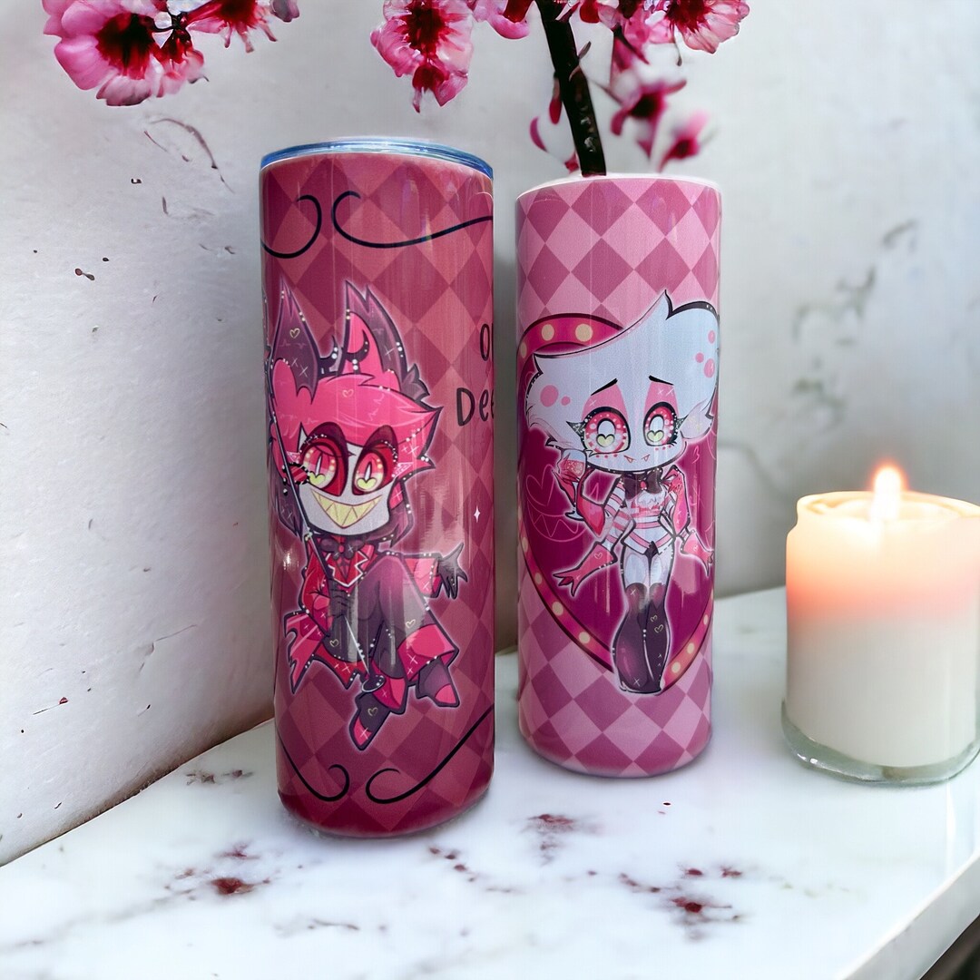 Hazbin Hotel 20oz Tumbler Cup Alastor Angel Dust - Etsy