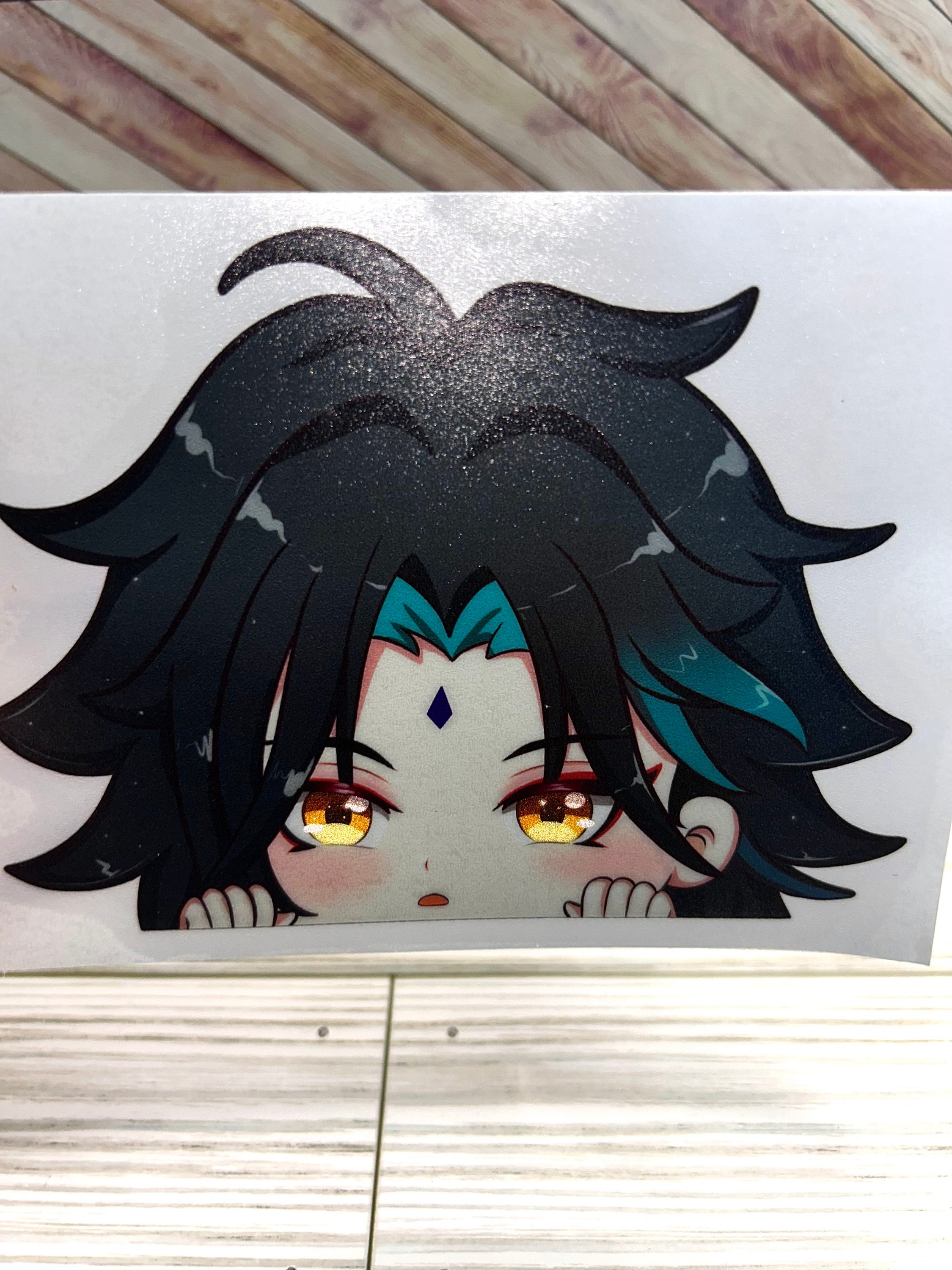 Anime Peeker Genshin Impact Xiao Vinyl Decal Sticker - Etsy