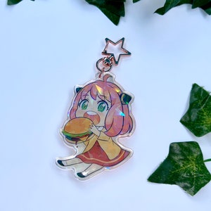 Anya Holographic Acrylic Charm | Anya Keychain | Telepath Girl ...