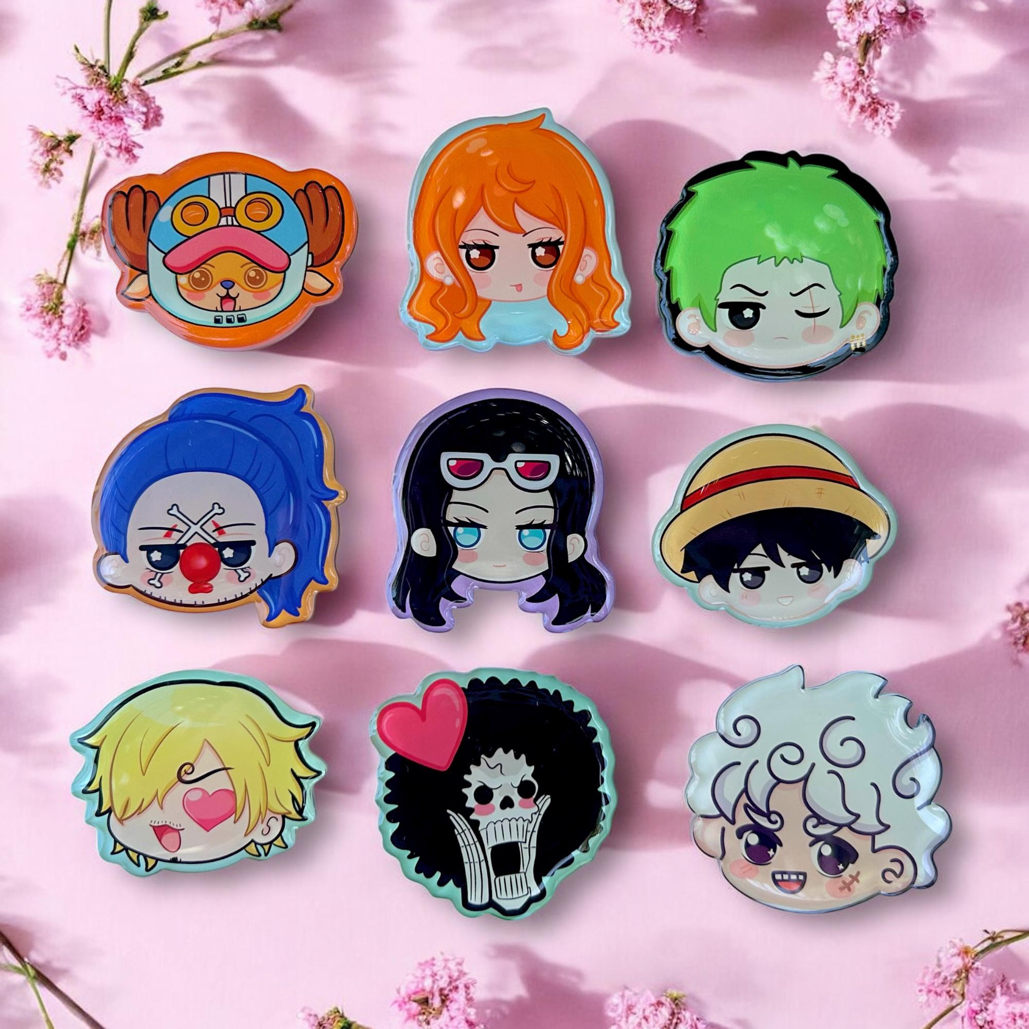 Cute Anime Phone Grips | Chibi Pirates | Pirate Phone Grip - Etsy