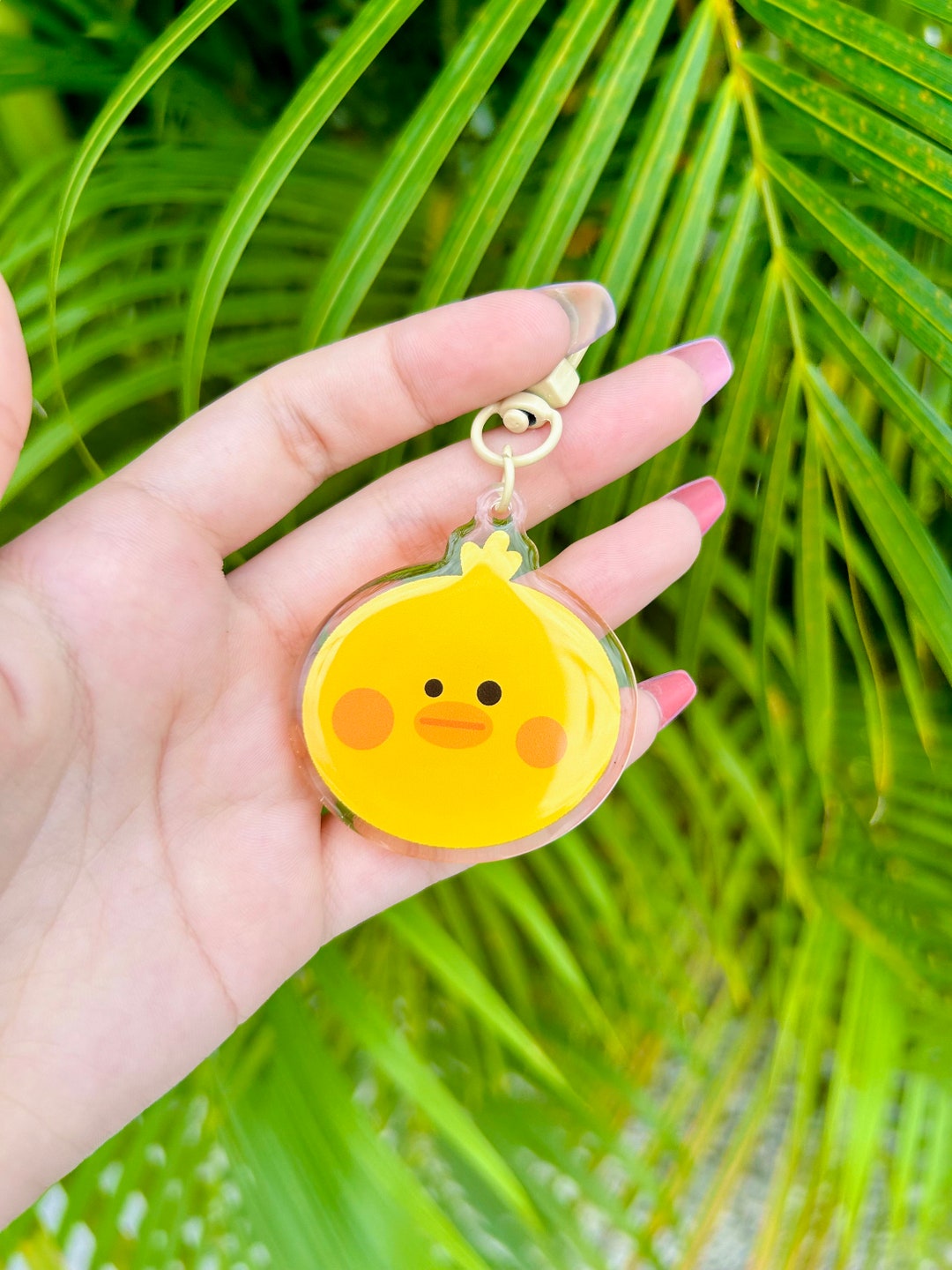 Chibi Animal Duck Duck Epoxy Acrylic Keychain Charms | Cute Kawaii ...