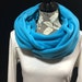 Blue Turquoise Infinity Scarf Winter Scarf Gift for Her - Etsy