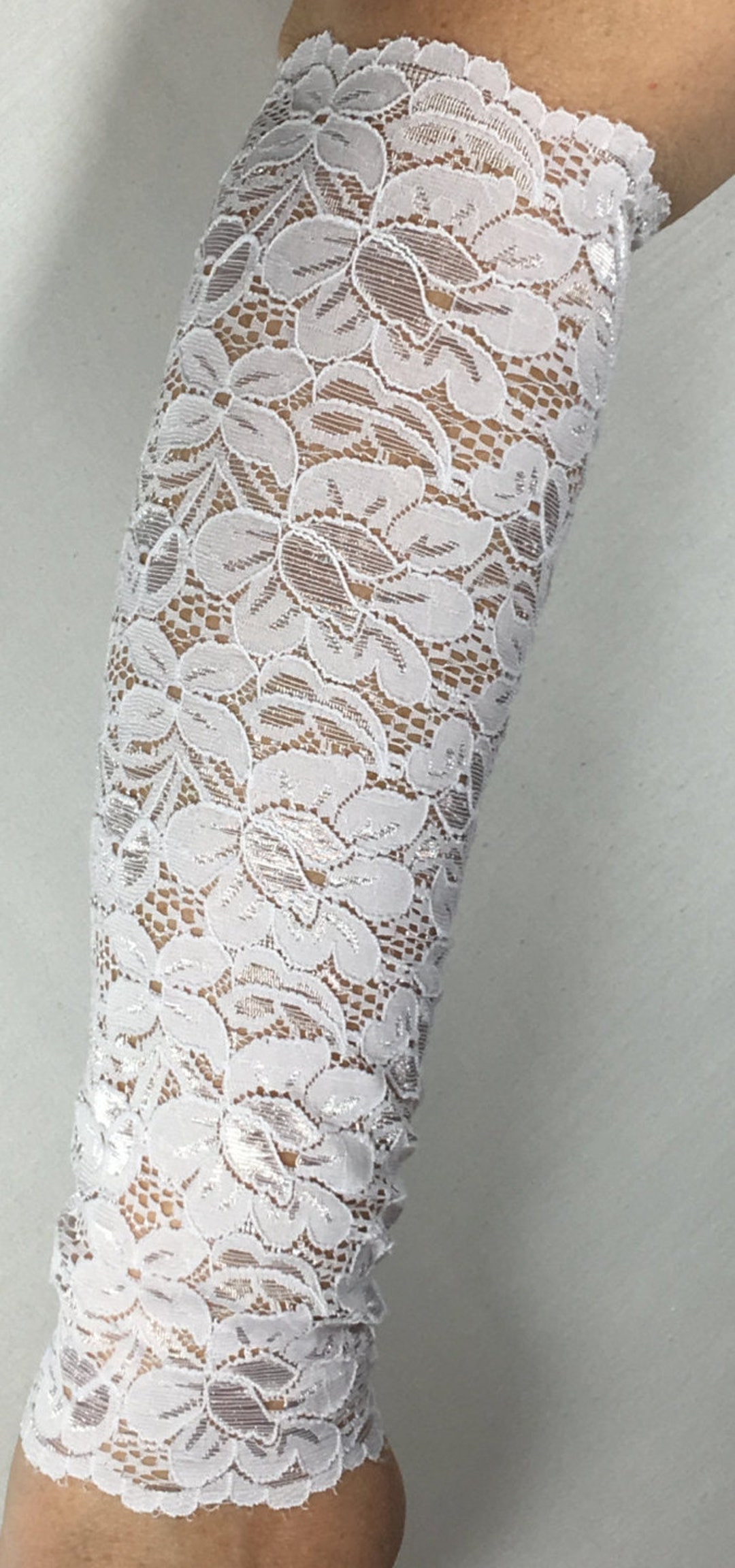 White Arm Sleeve, Black Lace Cuff, Wrist Cuff, Boho Accessories, Tattoo ...