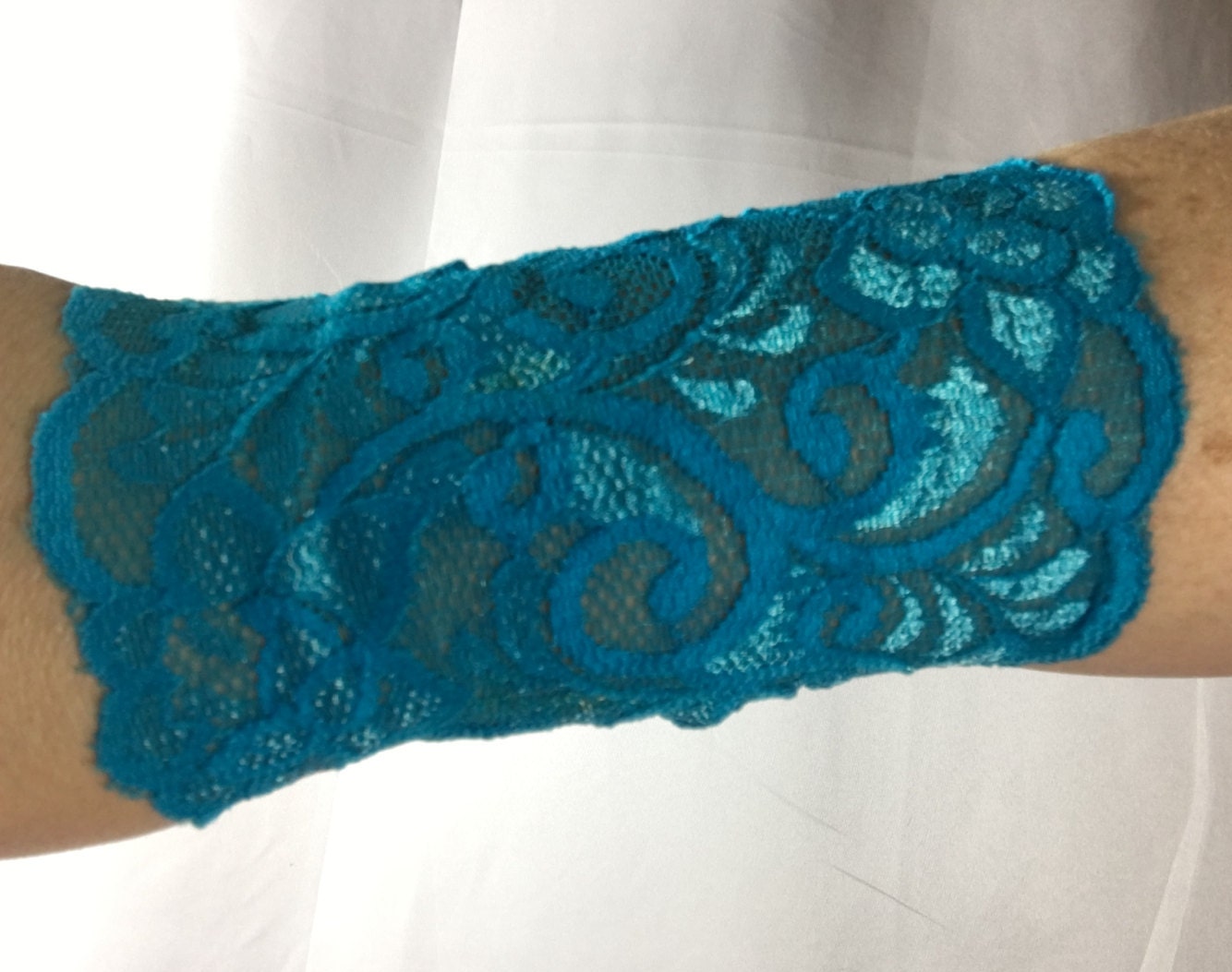 Turquoise Lace Wrist Cuffs or Boot Cuff Wrist CuffBoot | Etsy