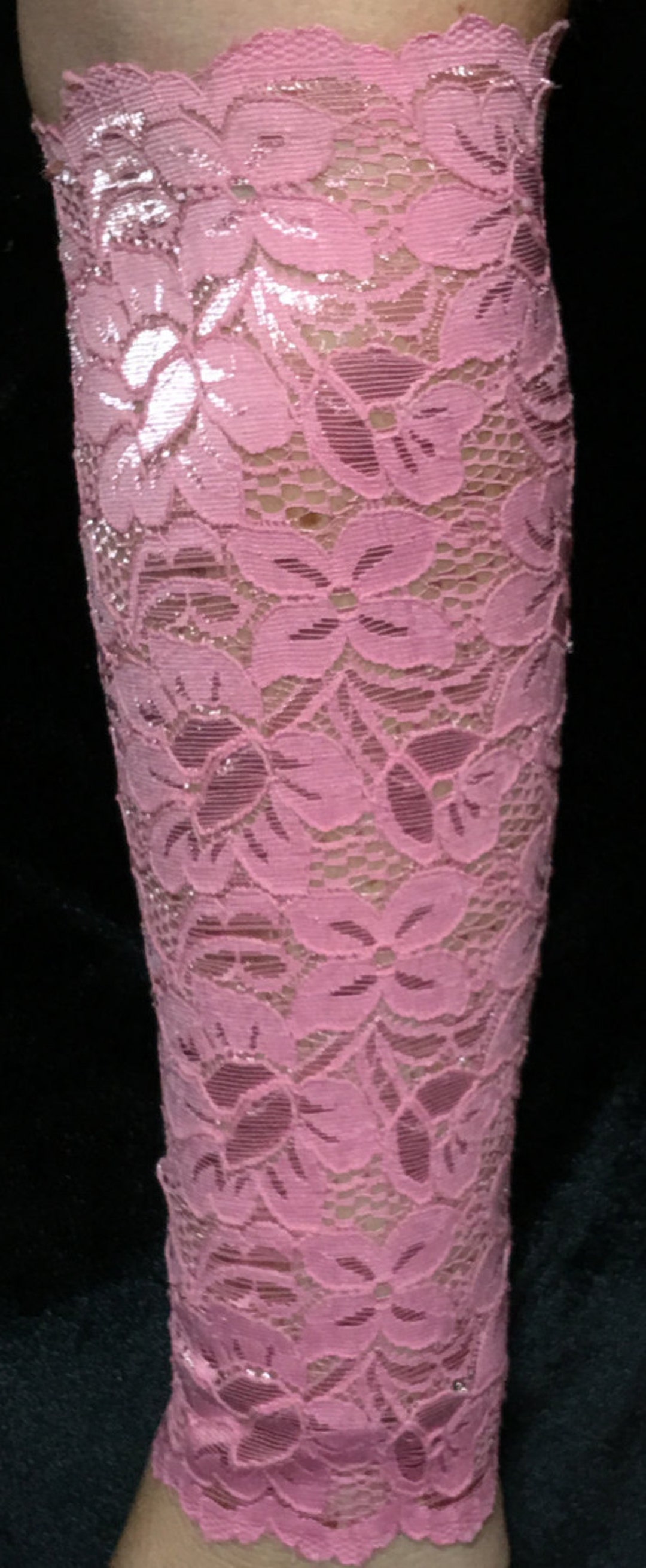 Pink Arm Sleeve, Tattoo Cover Up, Pink Lace Cuff, Wrist Cuff, Boho ...