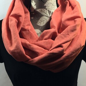 Coral Jersey Scarf, Coral Scarf, Gift for Her, Scarves for Women ...