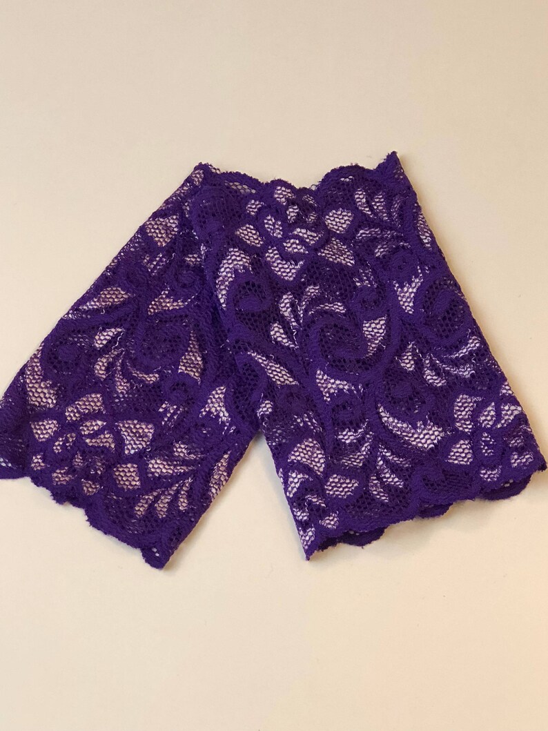 Purple Lace Wrist Cuff Purple Lace Cuff Wrist Cuffs Tattoo - Etsy