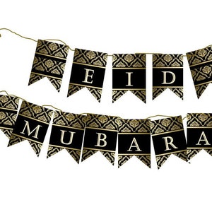 Eid Mubarak Banner Royal DIY Decoration. Best Selling Banner, Islam Eid ...