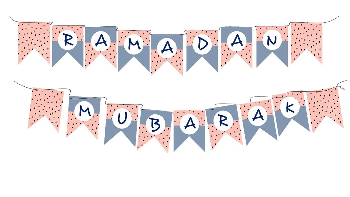DIY Ramadan Kareem Karim Mubarak Banner. Islam Eid. Printable - Etsy UK