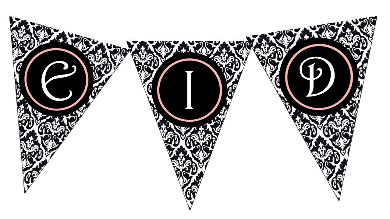 DIY EID MUBARAK Banner, Ramadan Decoration. Islam Decor.printable ...