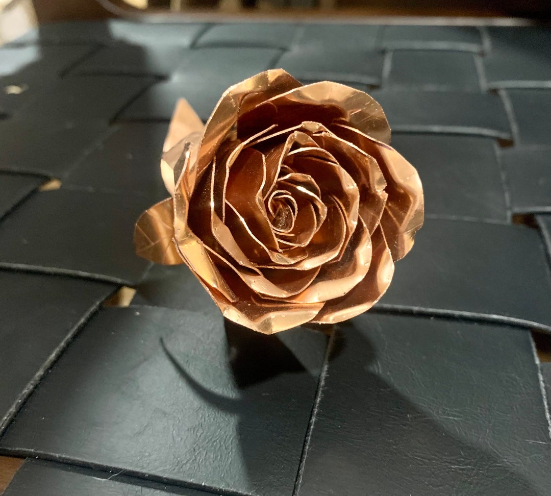 Handmade Copper Rose – 7th Anniversary Gift, Lasting Love Symbol - Etsy