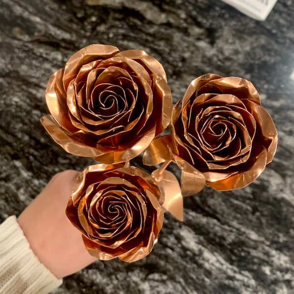 Copper Flowers - Etsy