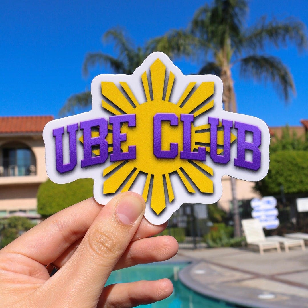 Ube Club Sticker - Filipino Sun - Etsy