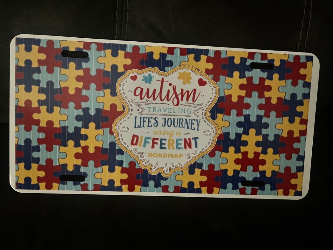 Autism Vanity Plate for Vehicles - Etsy