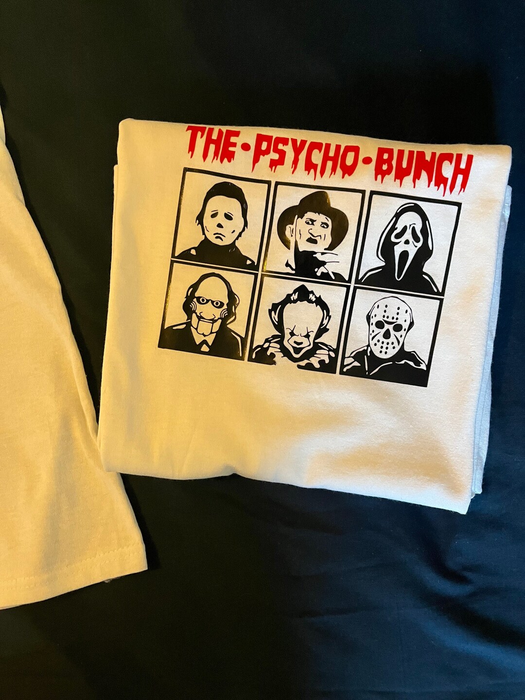 The Psycho Bunch Horror Movie Graphic Tee - Etsy