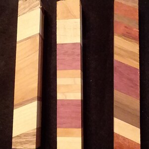 Segmented Wood Pen Blank Wooden Pen Turning Blank Exotic | Etsy