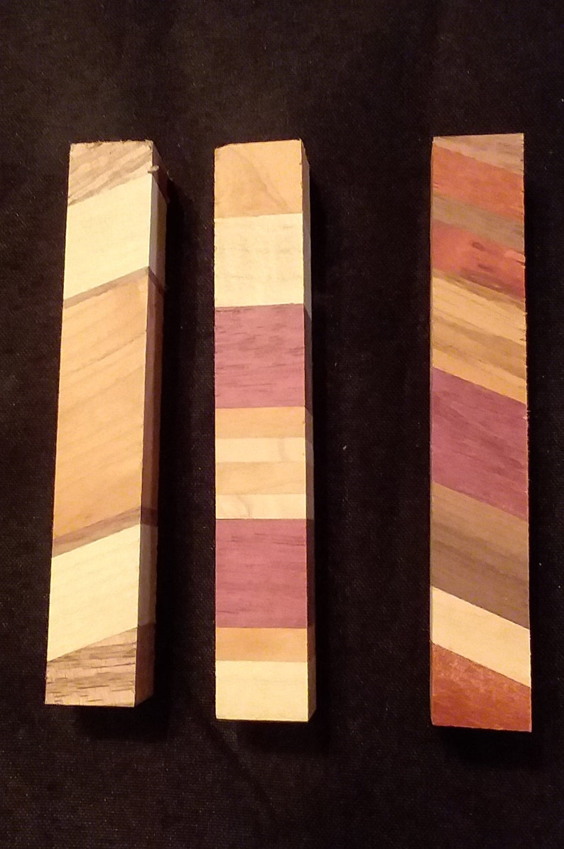 Segmented Wood Pen Blank Wooden Pen Turning Blank Exotic | Etsy