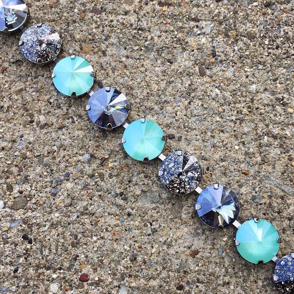 COOL MINT Swarovski Crystal 12mm Jewelry Set With Mint Green | Etsy