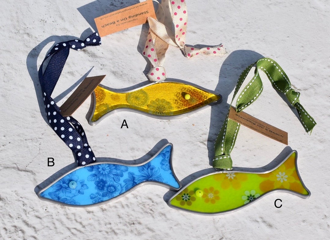 Leaded Fish Suncatcher - Etsy