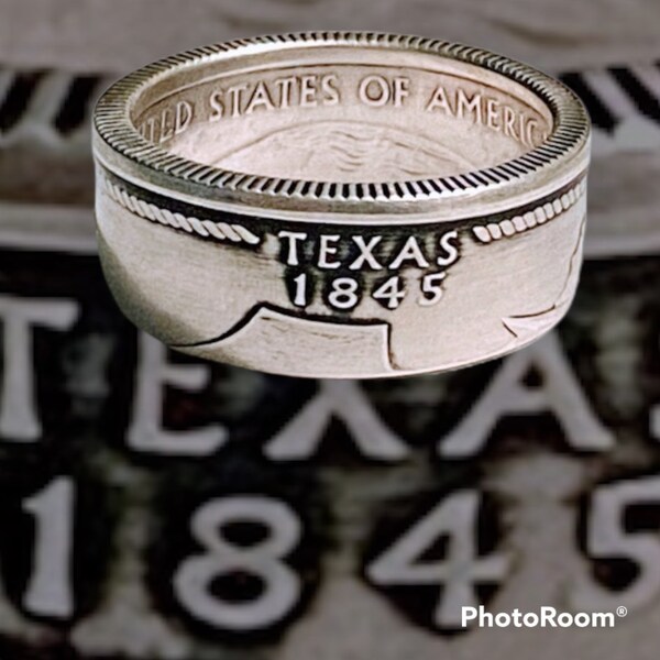 Texas Coin Ring - Etsy