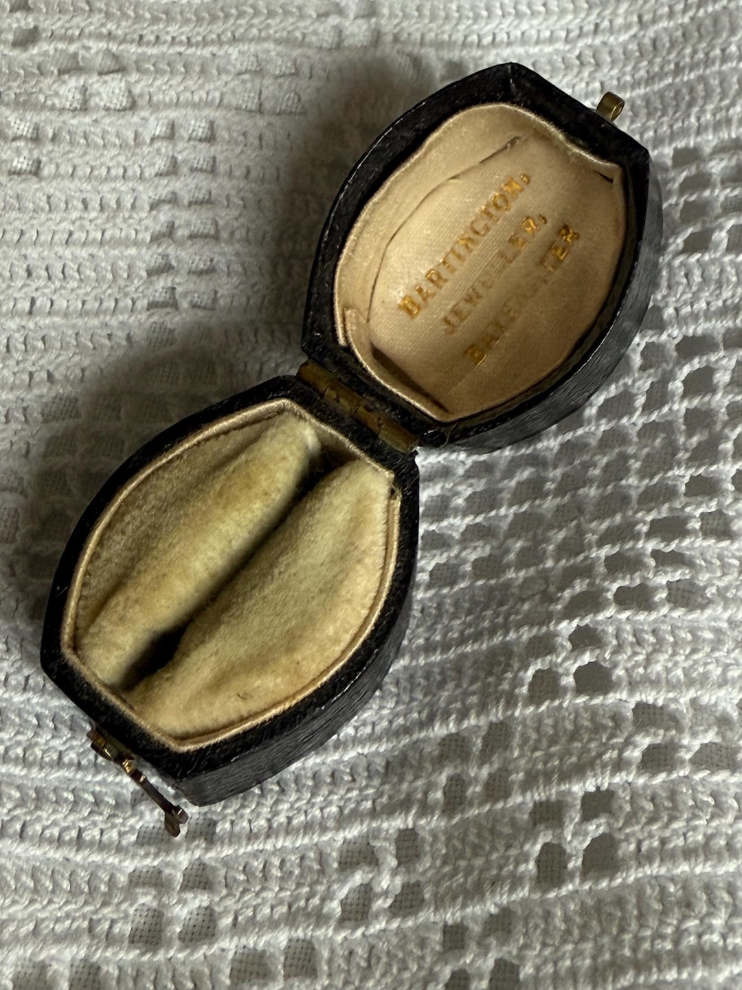 Antique Victorian Ring Box Jewellery Case Jewelry Lozenge Shaped ...
