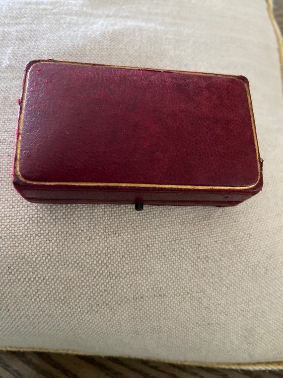 Antique Jewellery Red Brooch Box Vintage Jewelry Pin … - Gem
