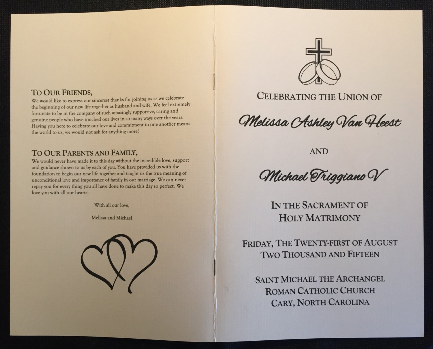 Catholic Wedding Program Template, Wedding Program Booklet, Printable Wedding Programs, Instant ...