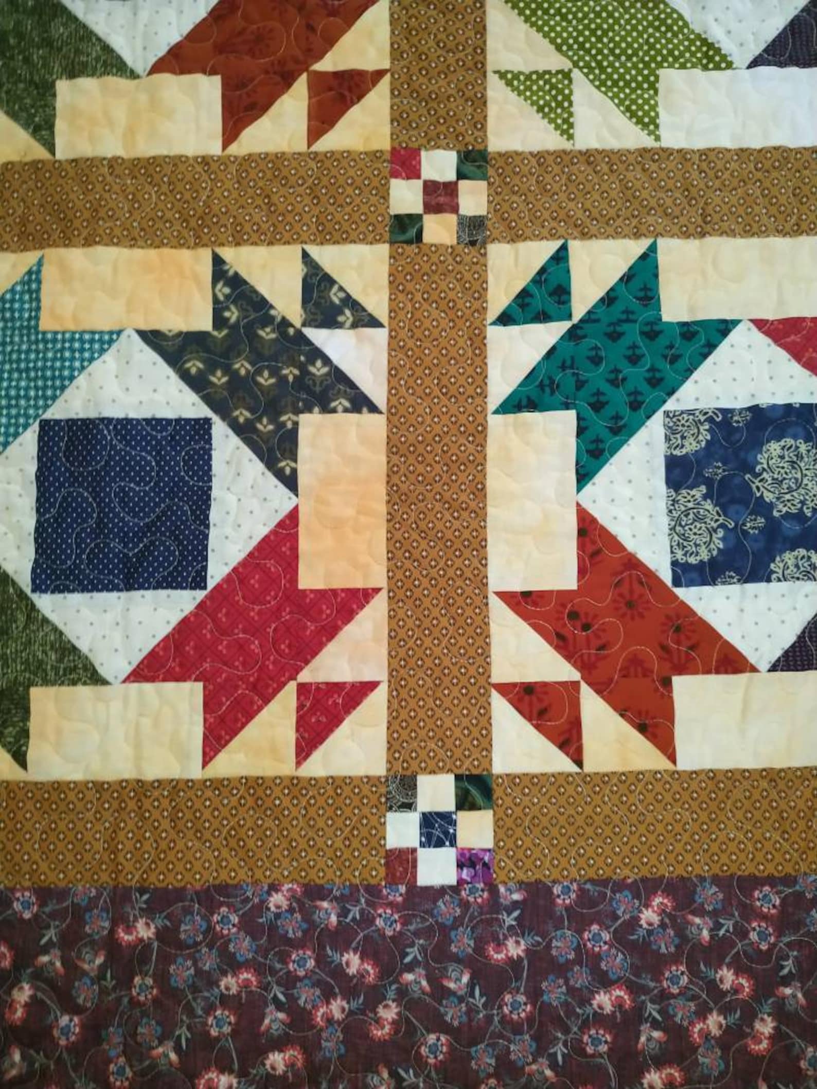 Civil War Reproduction Quilt Antique Style Quilt Country | Etsy