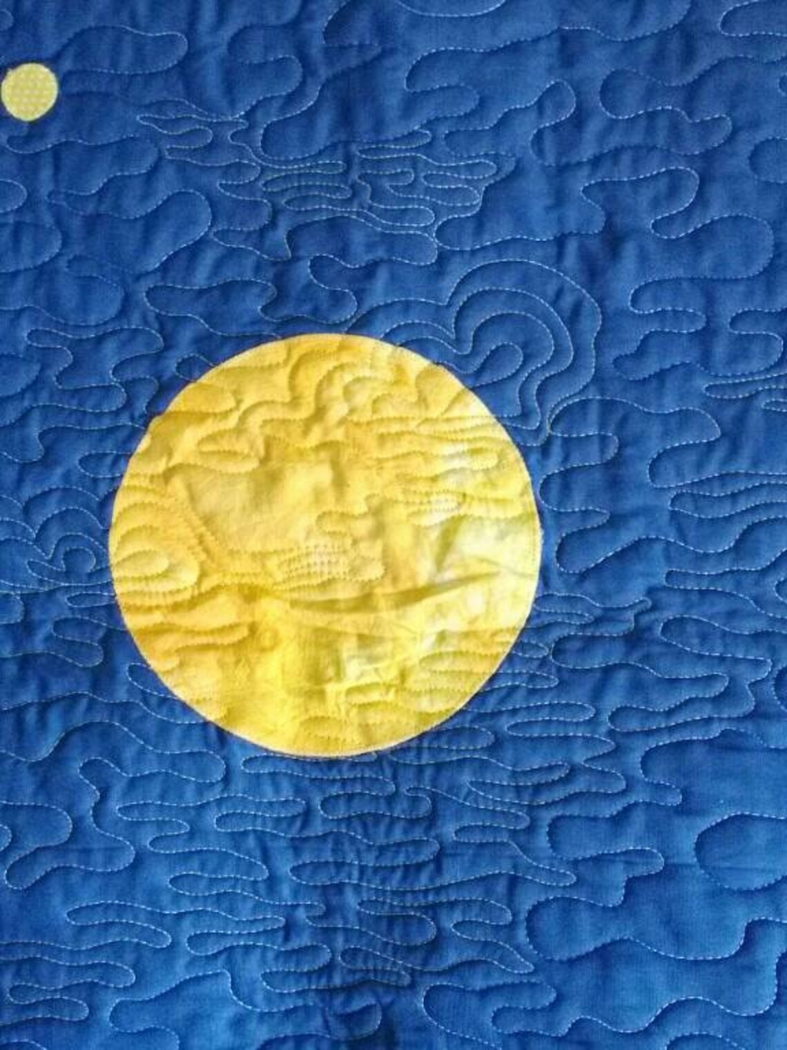 Moon Reflection Quilt Stary Night Quilt Blue Ocean Quilt - Etsy Canada