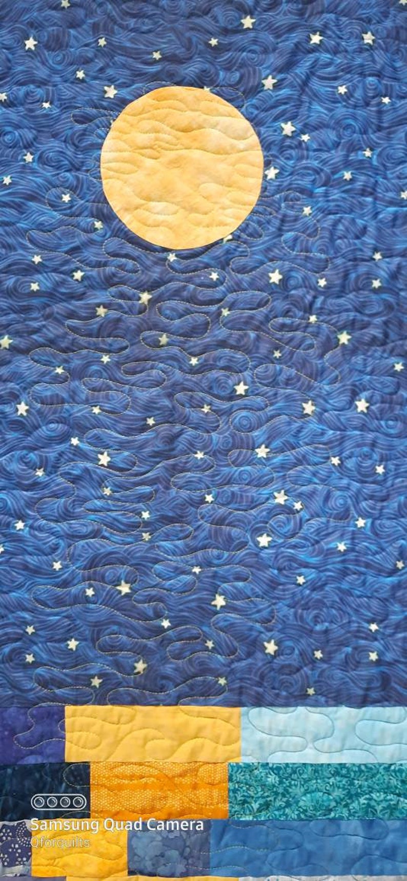 Stary Night Quilt Van Gogh Inspired Art Star Quilt Quilted - Etsy Canada