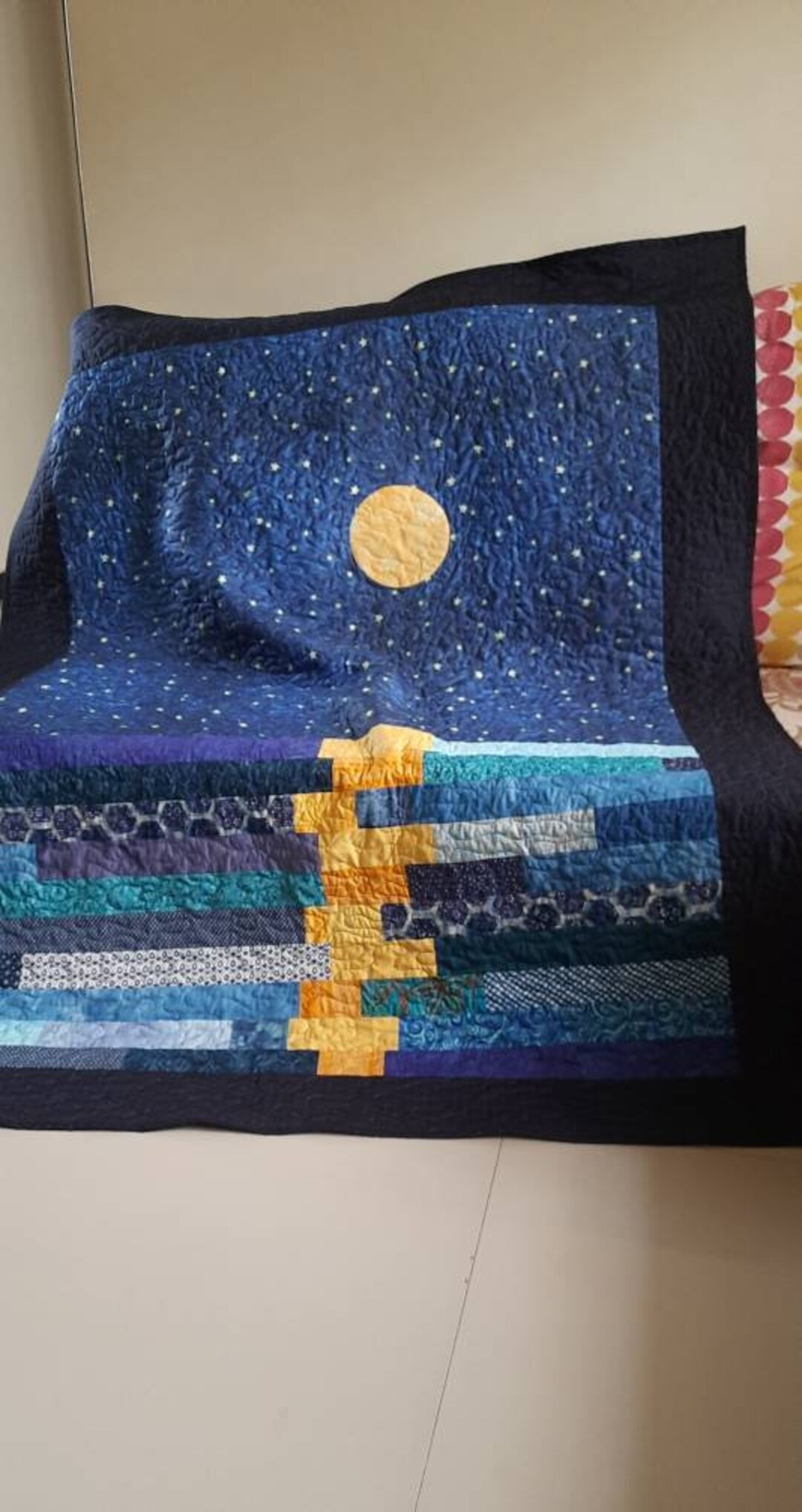 Stary Night Quilt Van Gogh Inspired Art Star Quilt Quilted - Etsy