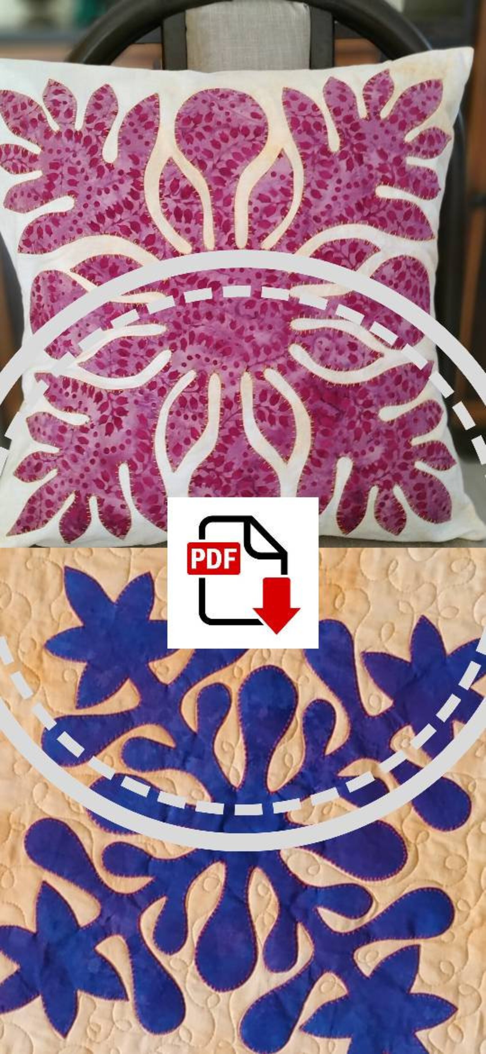 Printable Pattern Hawaiian Quilt Pattern Instant Download - Etsy