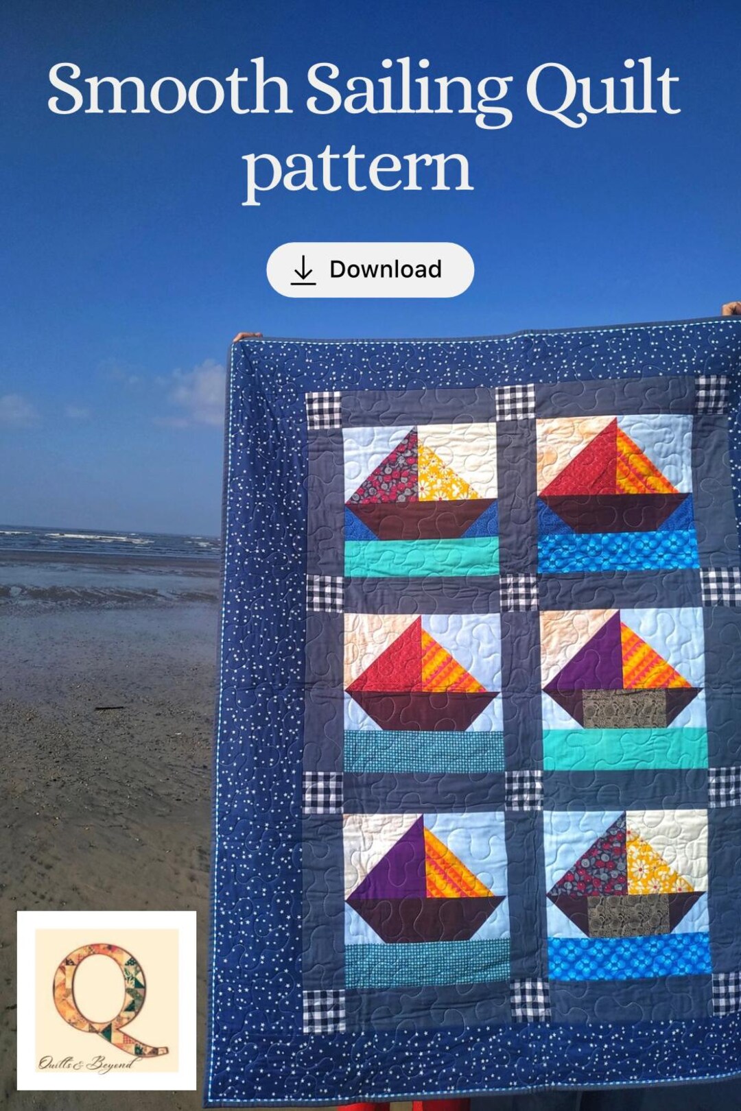 Smooth Sailing Quilt Pattern | Nautical Baby Quilt | Sailboat Quilt ...