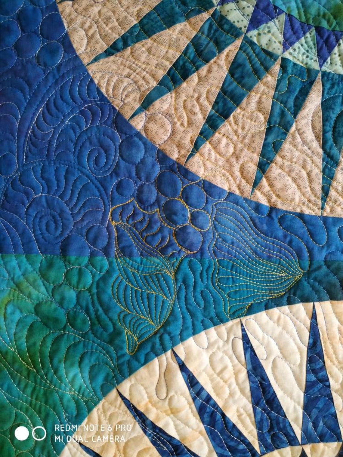 Ocean Waves Art Wall Art Quilt Fiber Art New York Beauty - Etsy