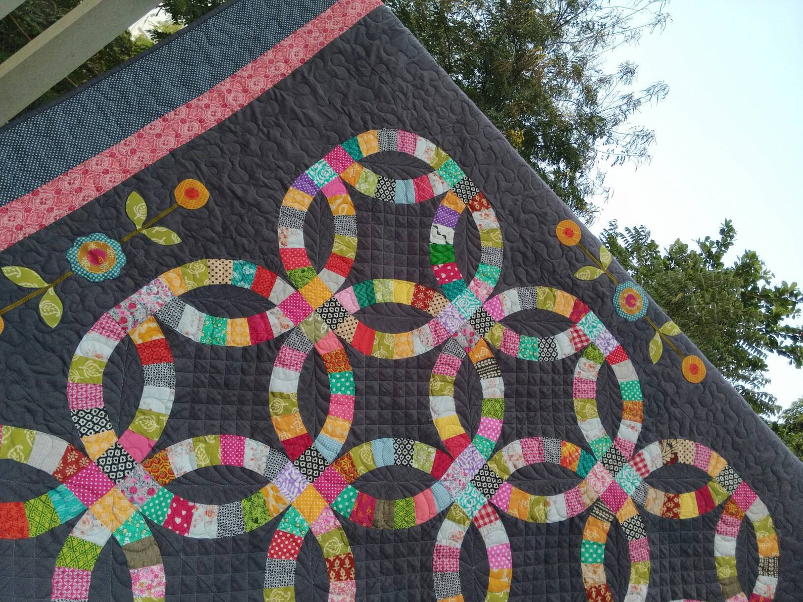 Double Wedding Ring Quilt. Wedding Gift. Homemade Quilt. | Etsy