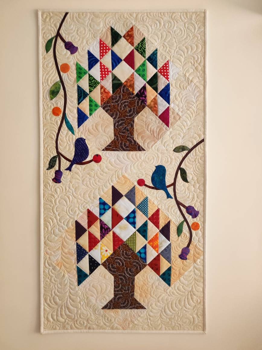 Tree of Life Art Wall Art Quilt Tree Quilt House Warming - Etsy
