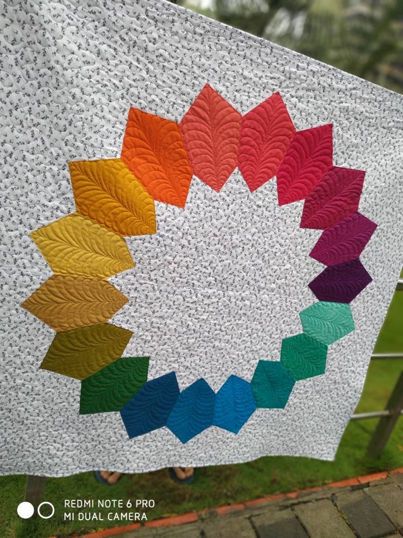 Modern Throw. Ombre Quilt. Colorful Quilt. Lap Quilt. Color - Etsy