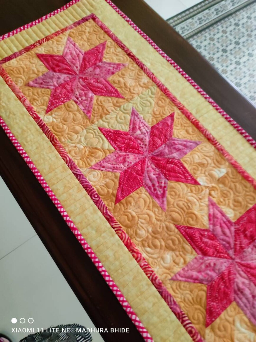 Quilted Table Runner, Star Quilt, Handmade Quilt, Patchwork Quilt Sale ...