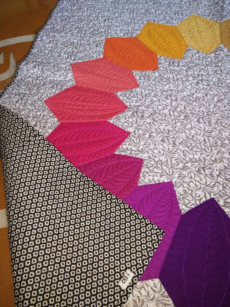 Modern Throw. Ombre Quilt. Colorful Quilt. Lap Quilt. Color - Etsy